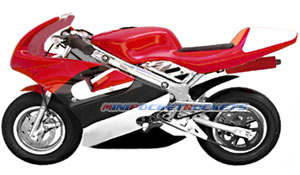 49cc Pocket Bike Red