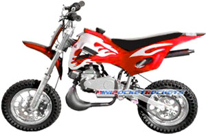 Mini Dirt Bike - Red White